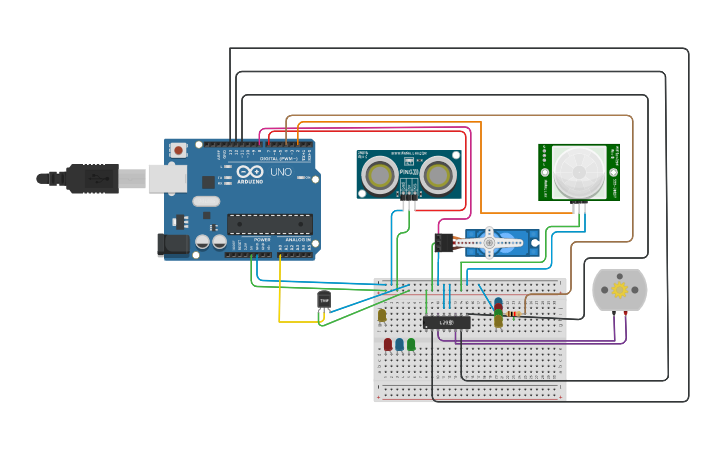 Circuit Design Home Automation System Tinkercad