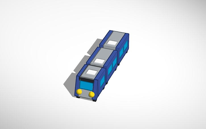 3D design Light Rail Train | Tinkercad
