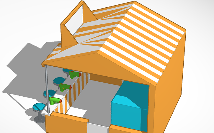 3D design HiTech Carnival Yellow Game Booth | Tinkercad