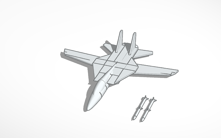 3D design F-14 Tomcat - Tinkercad