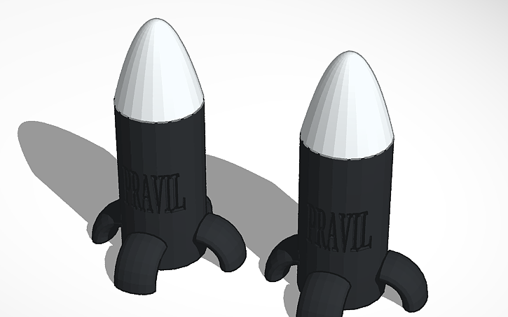 3D design Twins Rockets | Tinkercad