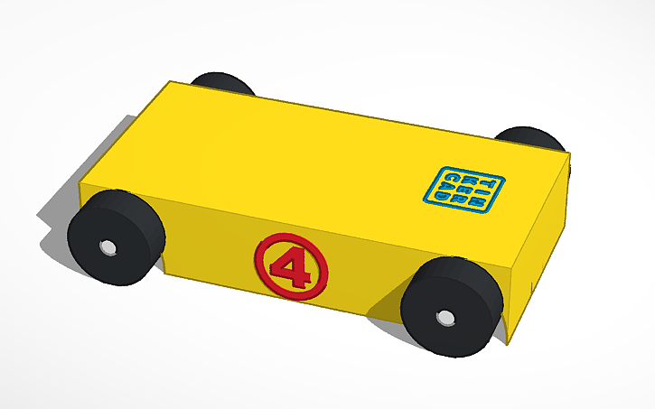 3D design Car Chassis (Basic) - Tinkercad