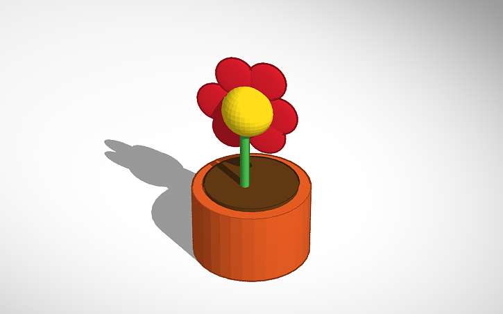 3D design Flower - Tinkercad