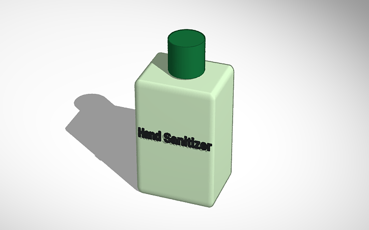 3D design Hand Sanitizer - Tinkercad