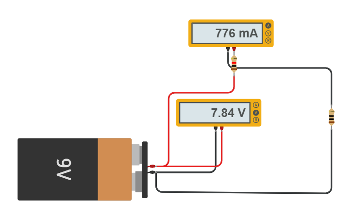 Circuit design voltmetro a monte | Tinkercad