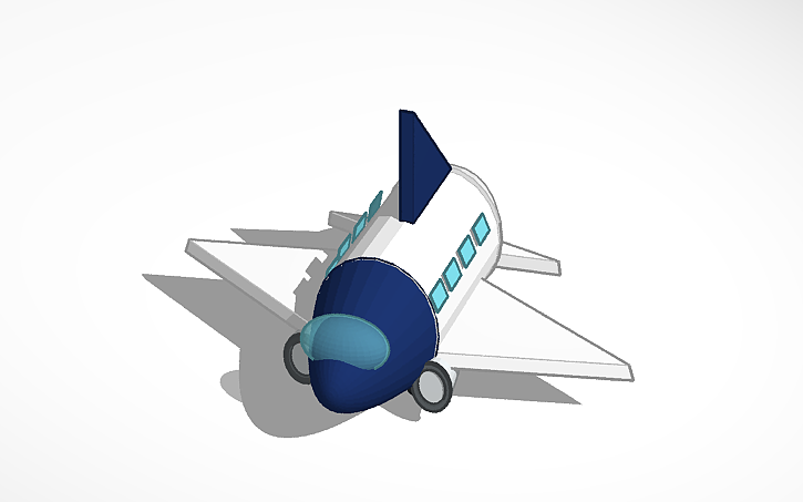 3D design Avião - Tinkercad