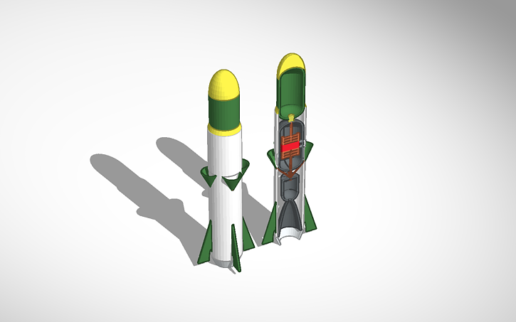 3D design Paladin medium range missile (using non-nuclear thermal ...