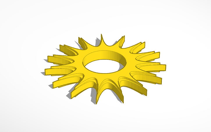 3D design sun spinner - Tinkercad