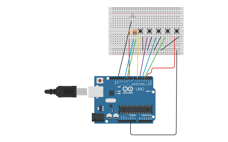Circuit design RGB1 | Tinkercad