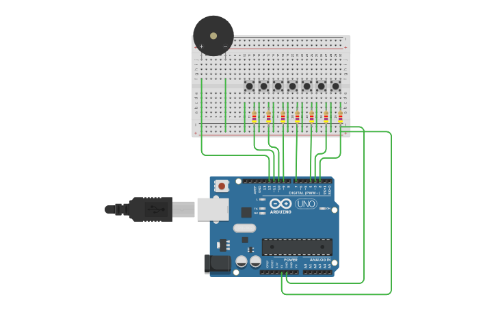 Circuit design PRACTICA 6 - Tinkercad