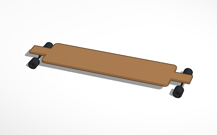 3D design Longboard - Tinkercad