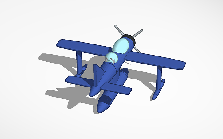 3D design Prop Float Plane - Tinkercad