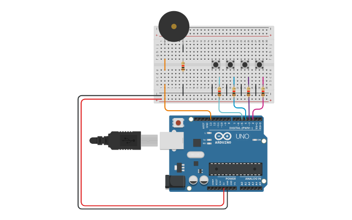 Circuit Design Mini Keyboard Tinkercad