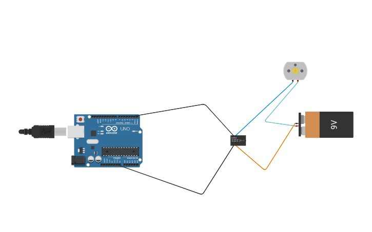 Circuit design relay | Tinkercad