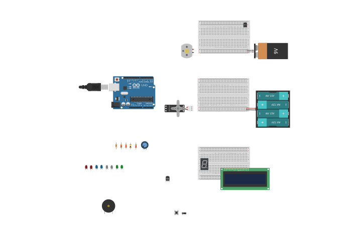 Circuit design CEE 340L e-Kit - Tinkercad