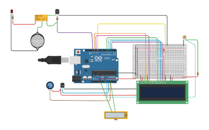 Circuit design Riego automatico - Tinkercad