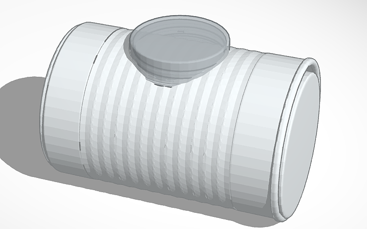 3D design Drum Oven - Tinkercad
