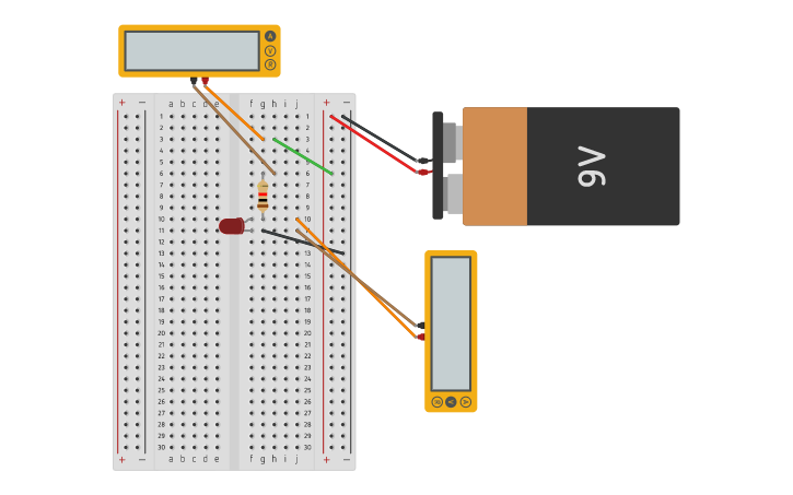 Circuit design EGR30: HW6 - Diode Characteristics | Tinkercad
