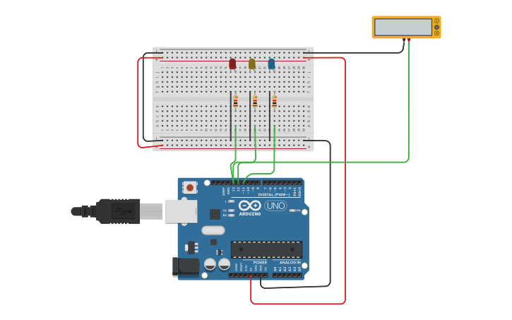 Circuit design Desn454 -Maya Barnes Practice Lab Exercise 1 | Tinkercad