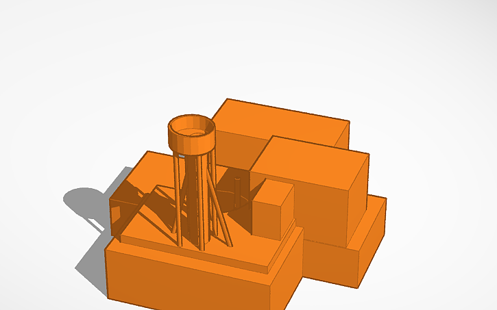 3D design Chernobyl (exploded) - Tinkercad