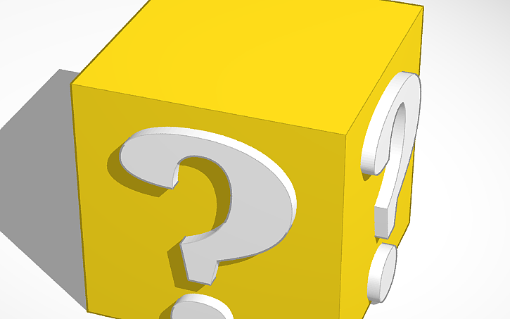 3d Design Mario Block Tinkercad