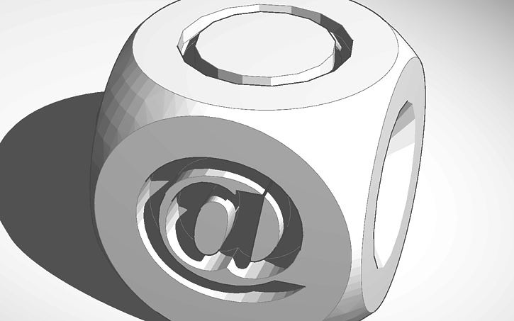 3D design dice - Tinkercad