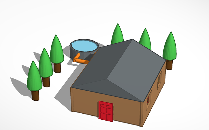3d Design Rain Water Harvesting Tinkercad