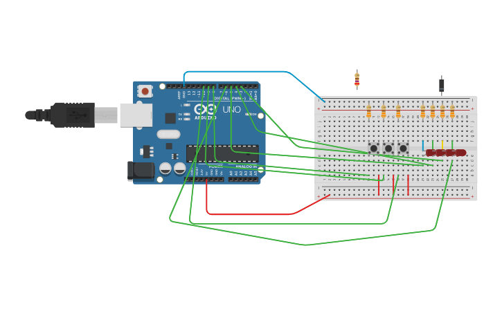 Circuit design Copy of LED-IF-ELSE 2 JORGE GOMEZ | Tinkercad