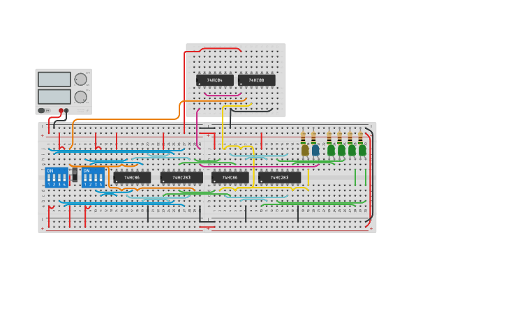 Circuit Design 4bit Adder Subtractor With Negative Subtractor Tinkercad