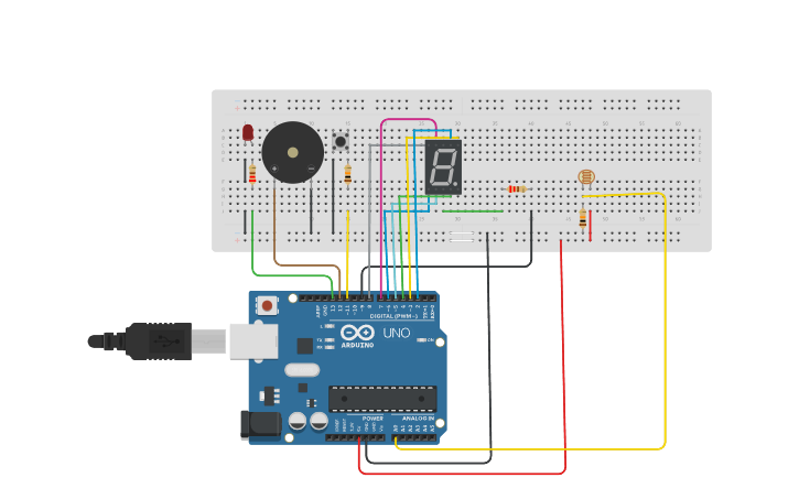 Circuit design PRACTICA 7 - Tinkercad