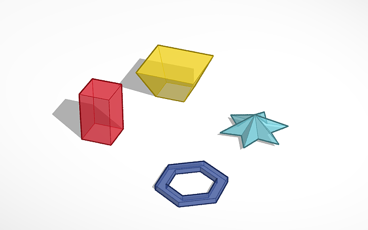 3D design composizione di quattro solidi | Tinkercad