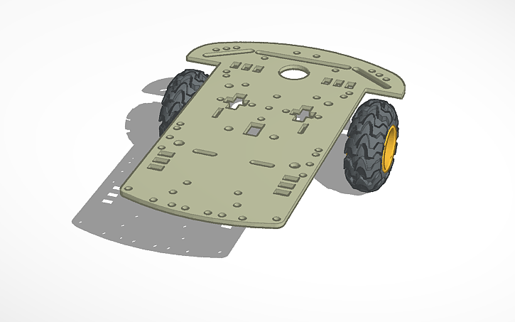 3D design Copy of chassi 2wd - Tinkercad