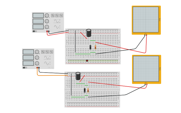 Circuit design clamper circuit - Tinkercad