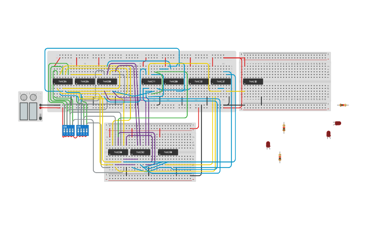 Circuit Design 4 Bit Magnitude Comparator Tinkercad
