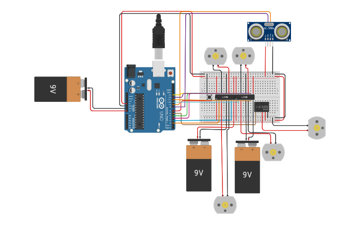 Circuit Design Nurse Bot Tinkercad