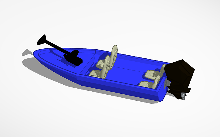 3D design Fishing Boat - Tinkercad