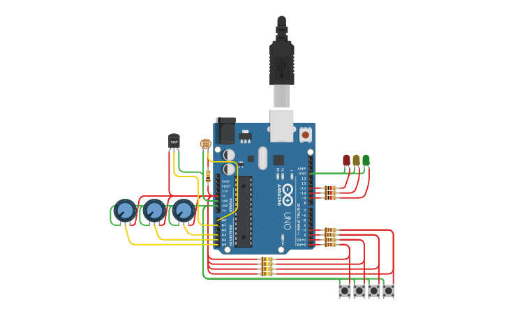 Circuit design EE1FUN Shield Prototype | Tinkercad