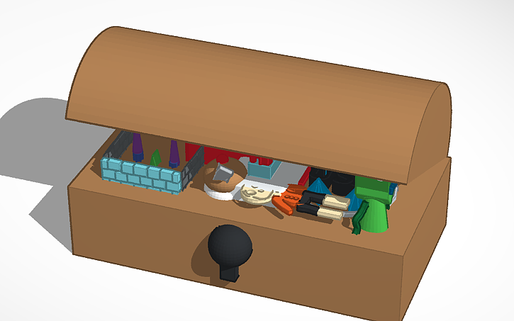 3D design Treasure Chest - Tinkercad