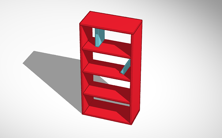 3d Design Bookshelf Tinkercad