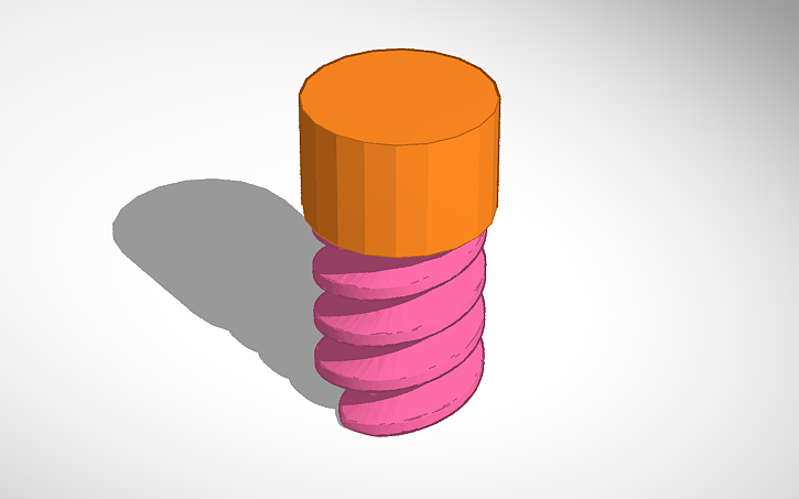 3D design worm gear - Tinkercad