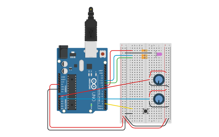 Circuit Design Rgb Joystick Project Tinkercad