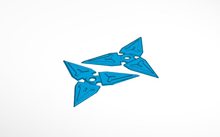 3D design Genji Throwing Stars Overwatch | Tinkercad