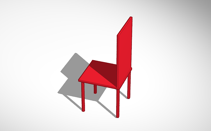 3D design Simple Chair - Tinkercad