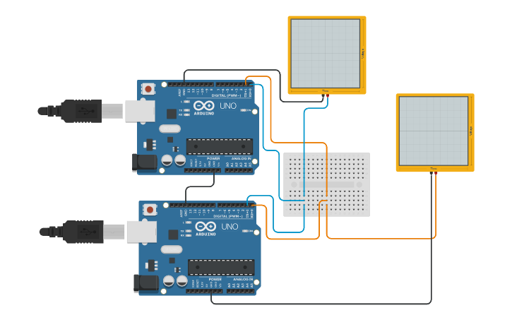 Circuit Design Copy Of Lab 5 Activity 4 Serial Communication With Arduinos Tinkercad