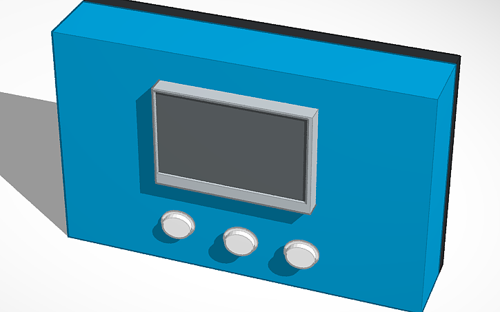 3D design solar battery controller - Tinkercad