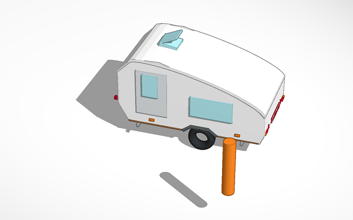 3D design Teardrop caravan - Tinkercad