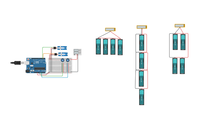 Circuit design servo - Tinkercad