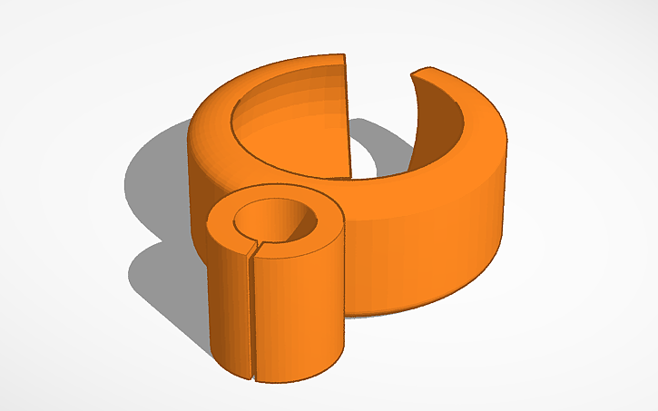 3D design TPU Golf Ball Holder for Putter - Tinkercad