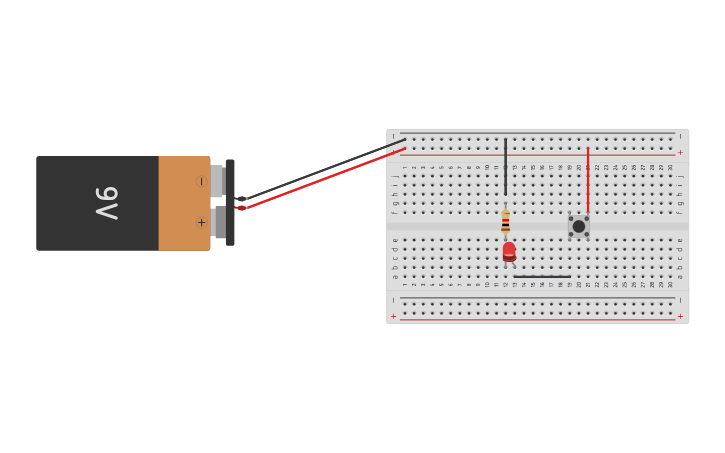 Circuit design Ejercicio en clase - Tinkercad