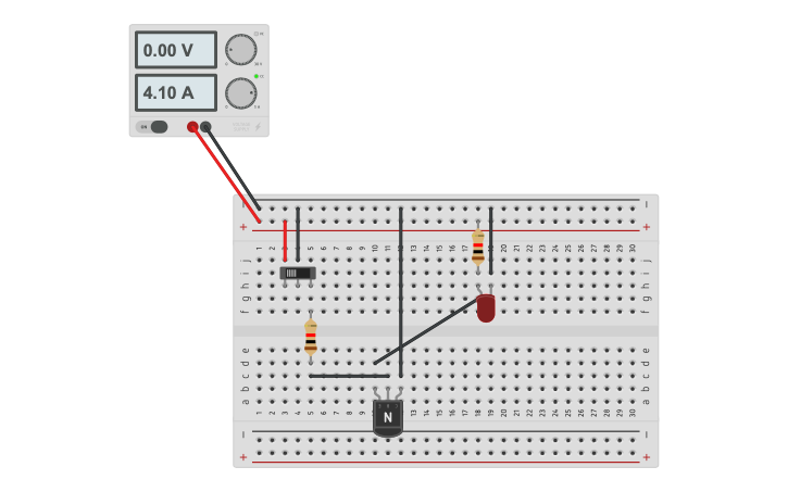 Circuit design TTL - Tinkercad